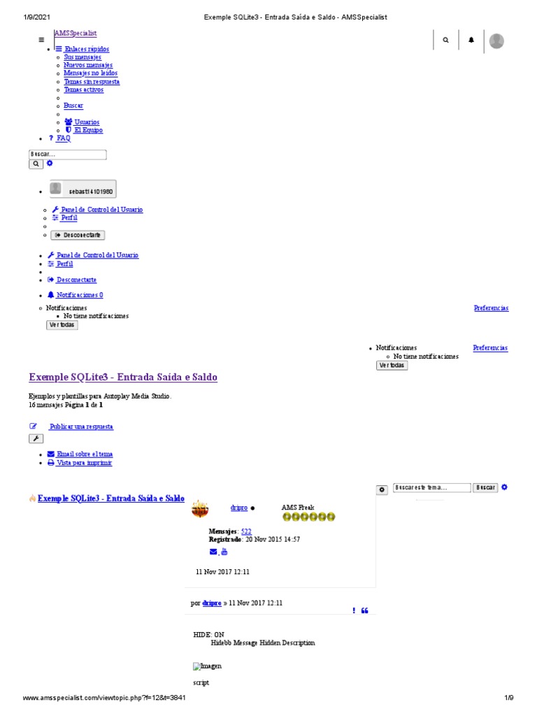 Exemple SQLite3 - Entrada Saída e Saldo - AMSSpecialist | PDF | Gestión de tecnología de la ...