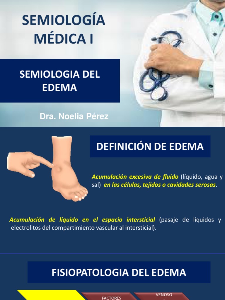Semiotécnicas del Edema Médico | PDF