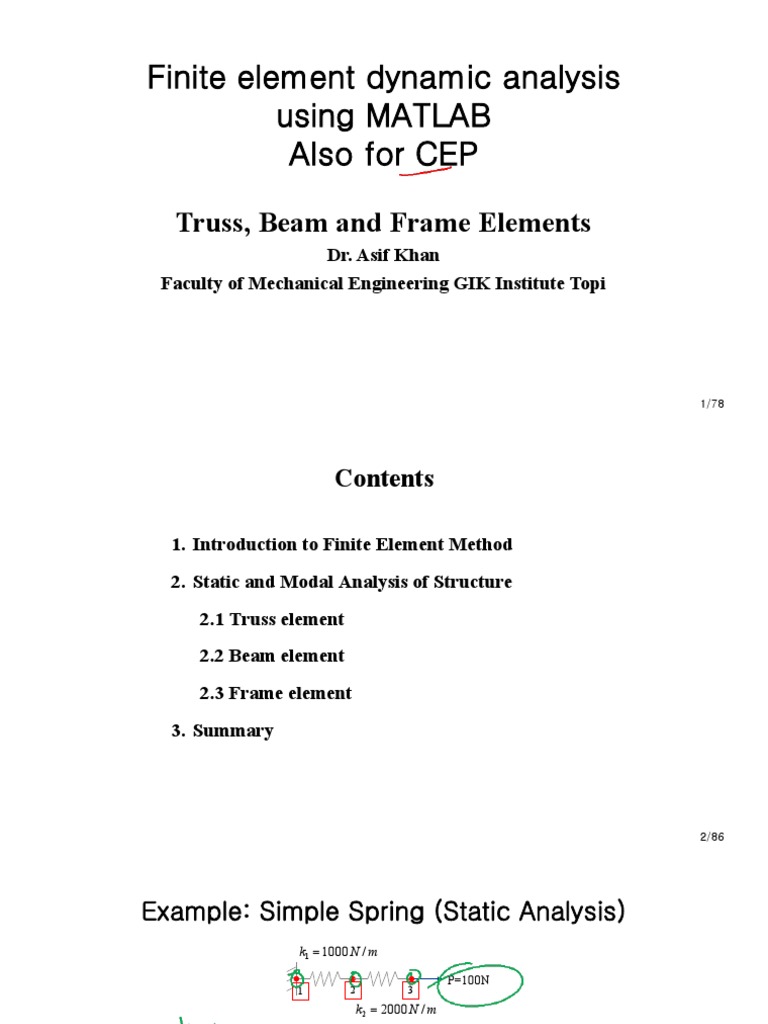 Fea With Matlab (12) - A | PDF