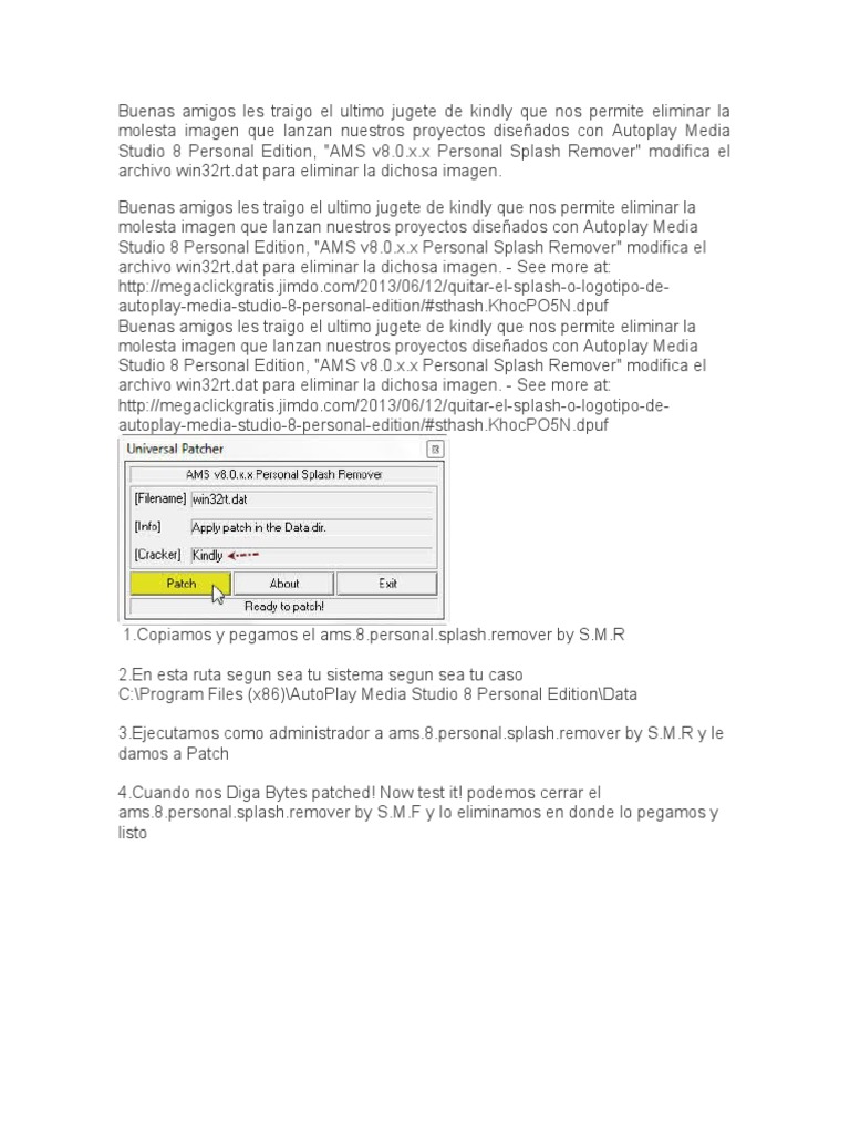 Eliminar Splash en Autoplay Media Studio | PDF | Juegos y actividades ...