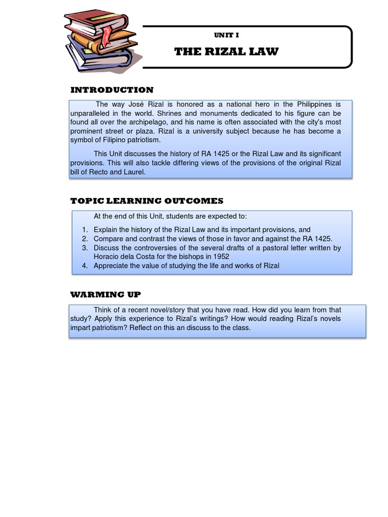 Module in Life and Works of Rizal 1 | PDF