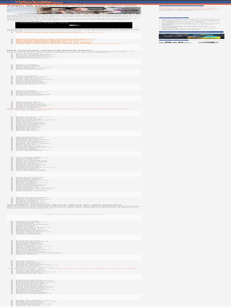 1,001+ All-Time Best YouTube Channel Name Ideas For Girl Vloggers | PDF