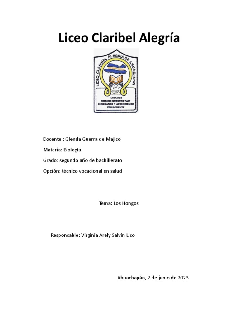 Liceo Claribel Alegría | PDF | Molde | Hongo