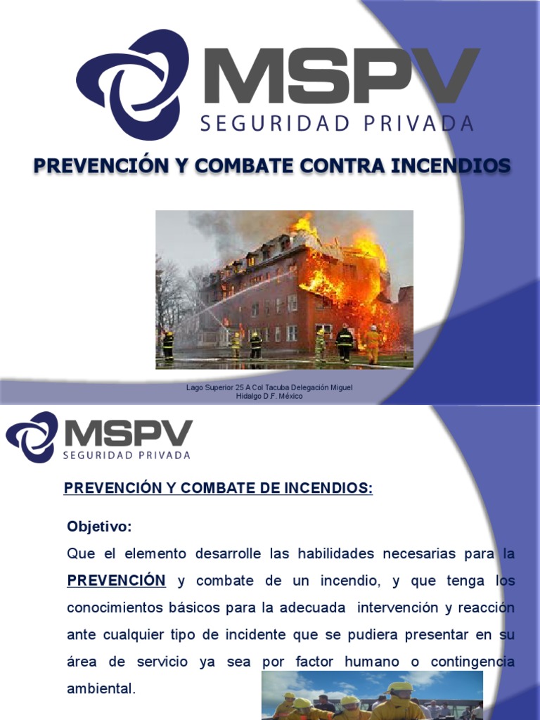 Prevención y Combate Contra Incendios | PDF