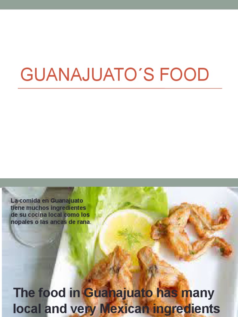 Guanajuato S Food Pdf