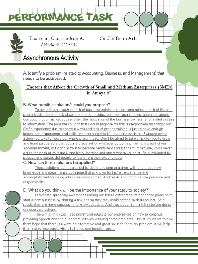Asynchronous Activity Pdf Experience Small And Medium Sized Enterprises