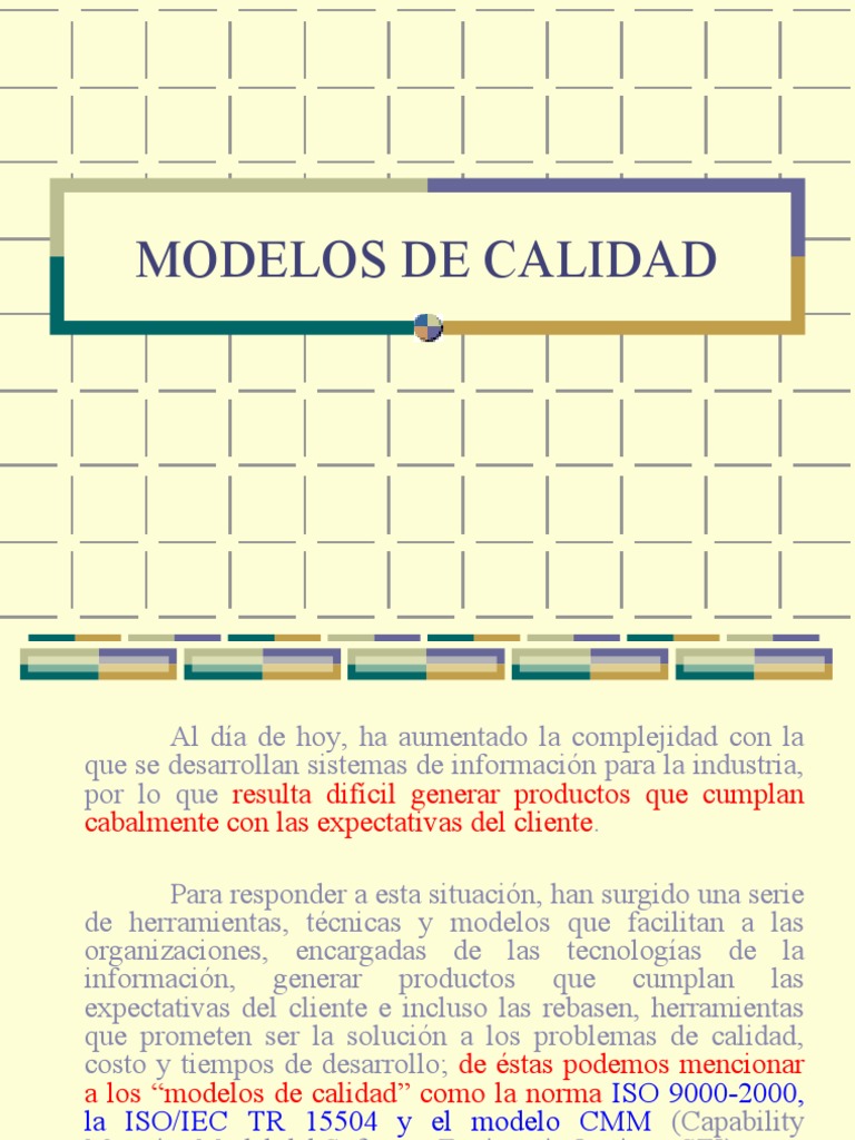 Resumen Modelos de Calidad | PDF | Business | Ingeniería de Sistemas