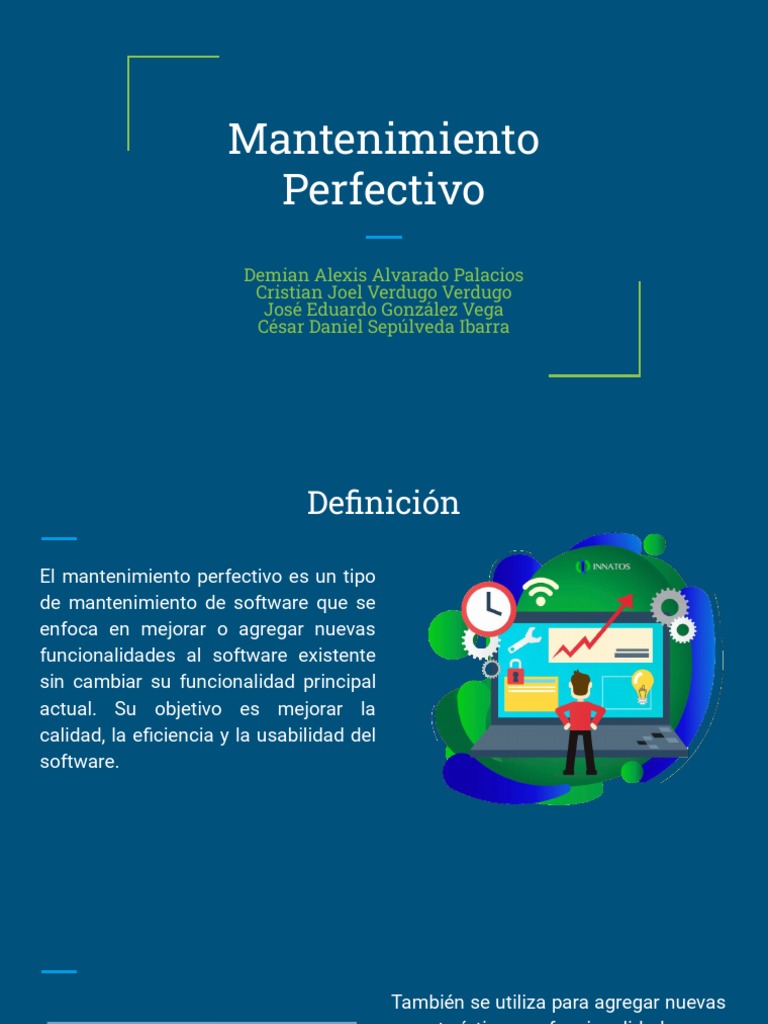 Mantenimiento Perfectivo | PDF | Software | Ingeniería de software