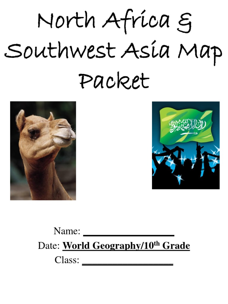 North Africa & Southwest Asia Map Guide | PDF | Arabian Peninsula ...