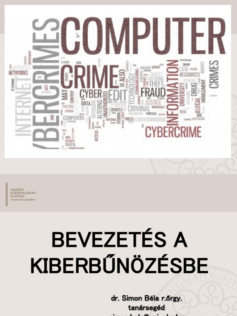 Cybercrime Bevezetés SB | PDF