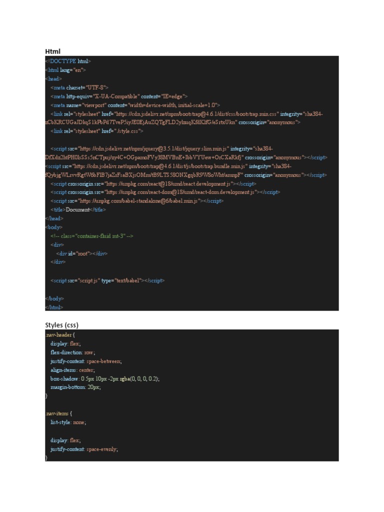 Simple React Page | PDF | Software Engineering | Computer Programming