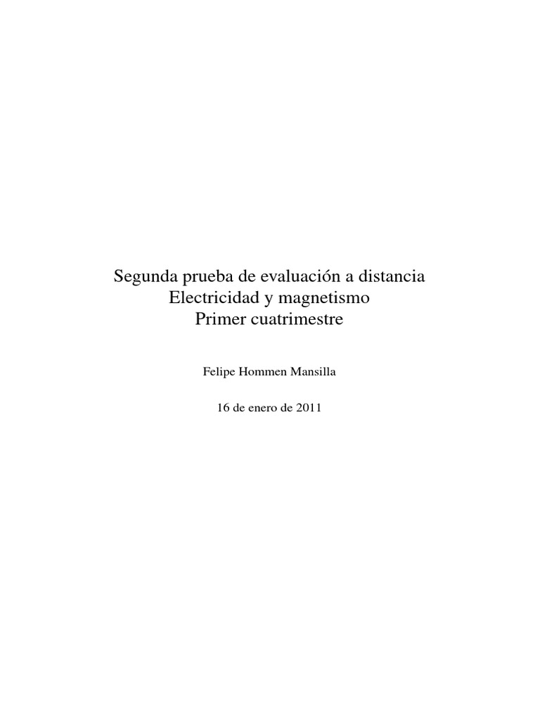 Solucion PED 2 | PDF | Esfera | Electrostática