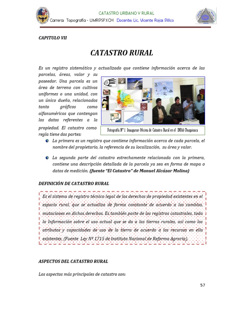Catastro Rural | PDF | Propiedad | Datos geográficos e información
