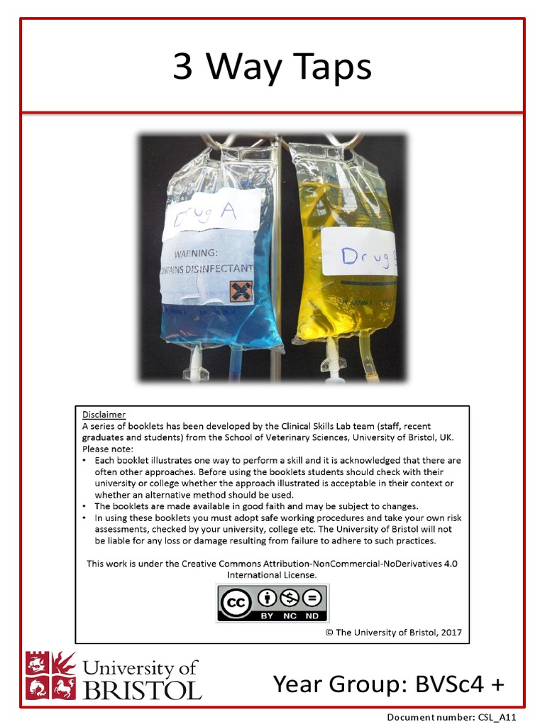 3 Way Taps | PDF | Syringe | Medicine