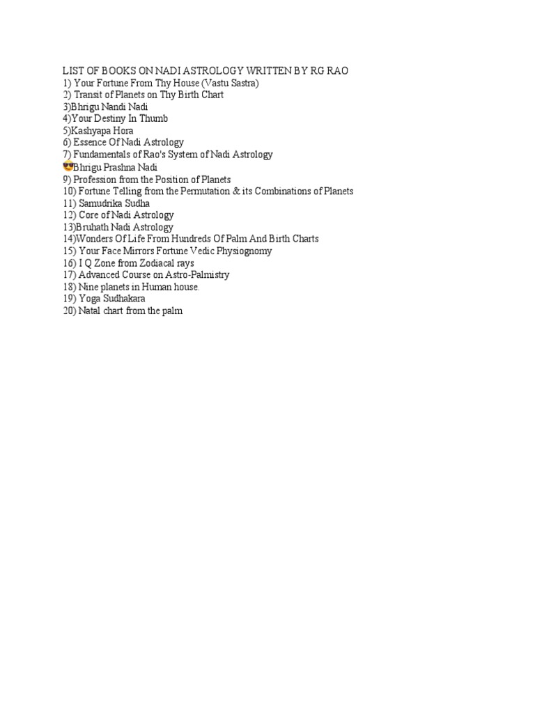 BNN Book List by R G Rao | PDF | Religion & Spirituality