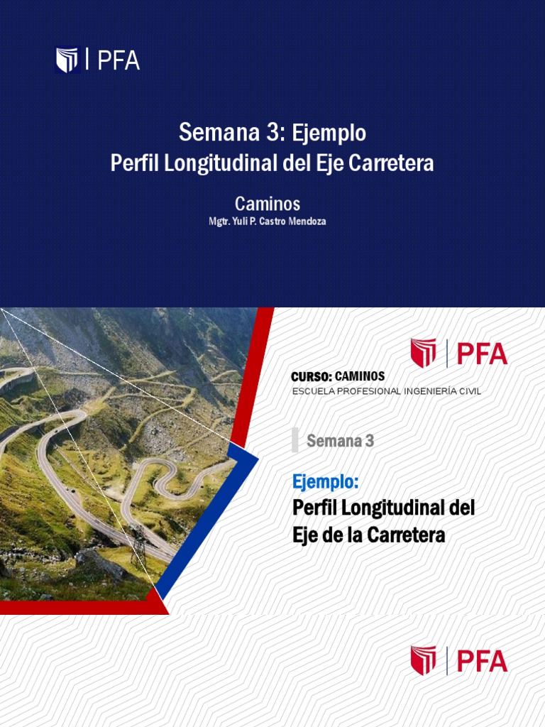 Semana 3 - Ejemplo - Perfil Long. - CH | PDF | Geometría algebraica | Geometría