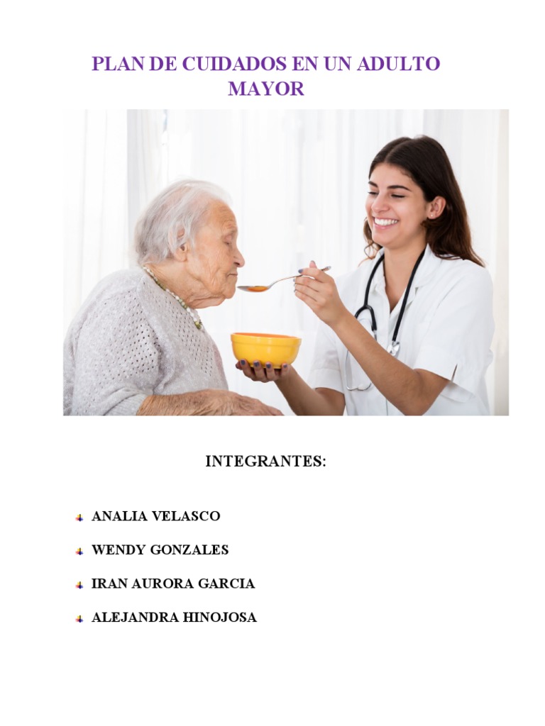 Plan de Cuidados en Un Adulto Mayor | Descargar gratis PDF | Vejez | Adultos