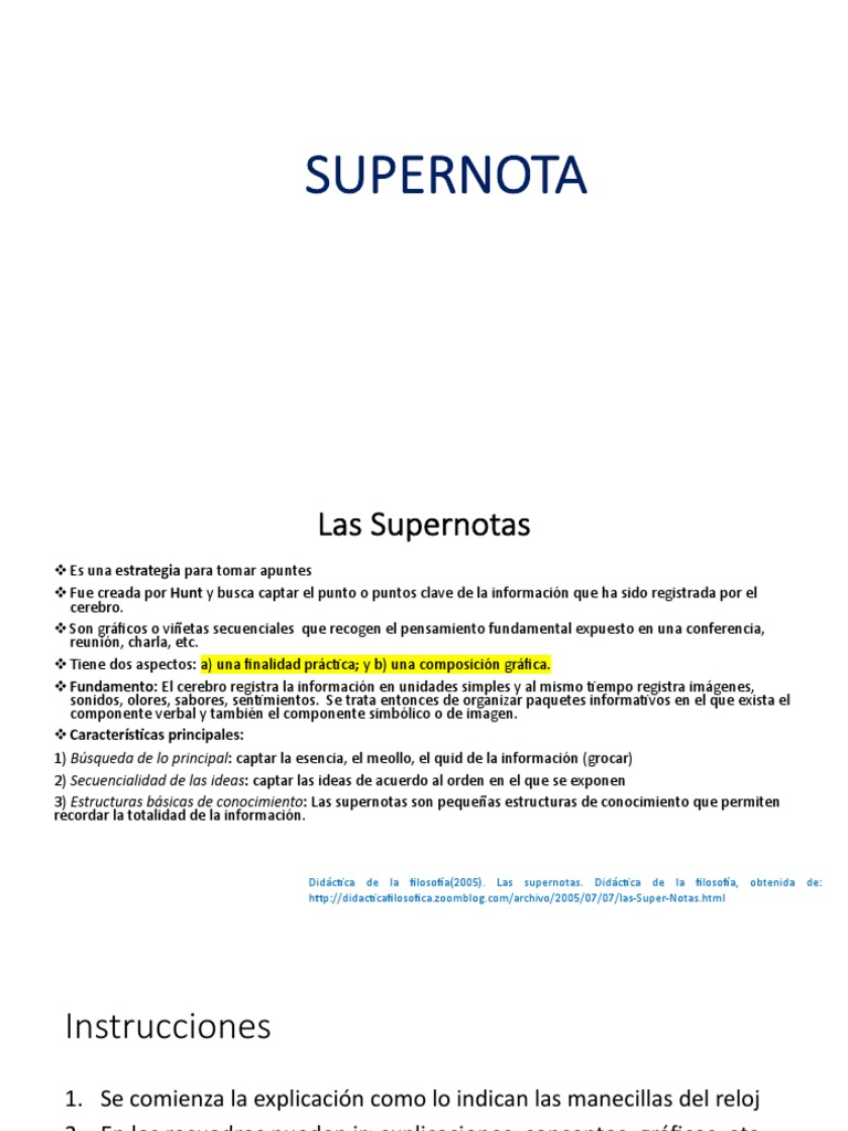 Que Es La SUPERNOTA | PDF | Información | Ciencia cognitiva