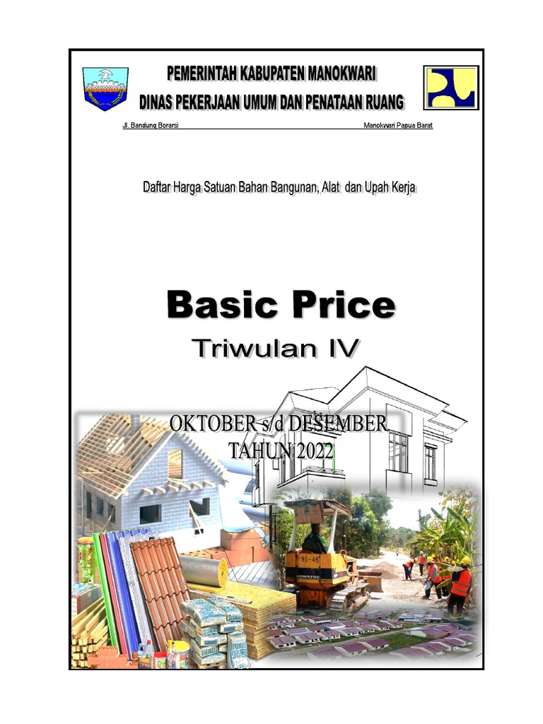 Basic Price Triwulan 4 | PDF | Building Materials | Secondary Sector Of The Economy