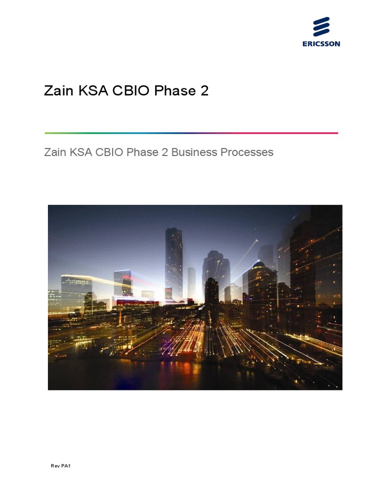 Zain KSA CBIO Phase 2 Business Process Design Document DRAFT Release - PA1 | PDF | Roaming ...