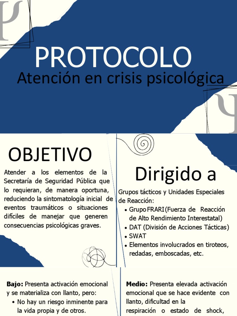 Protocolo Atención en Crisis (Propuesta) | PDF | Sicología | Las emociones