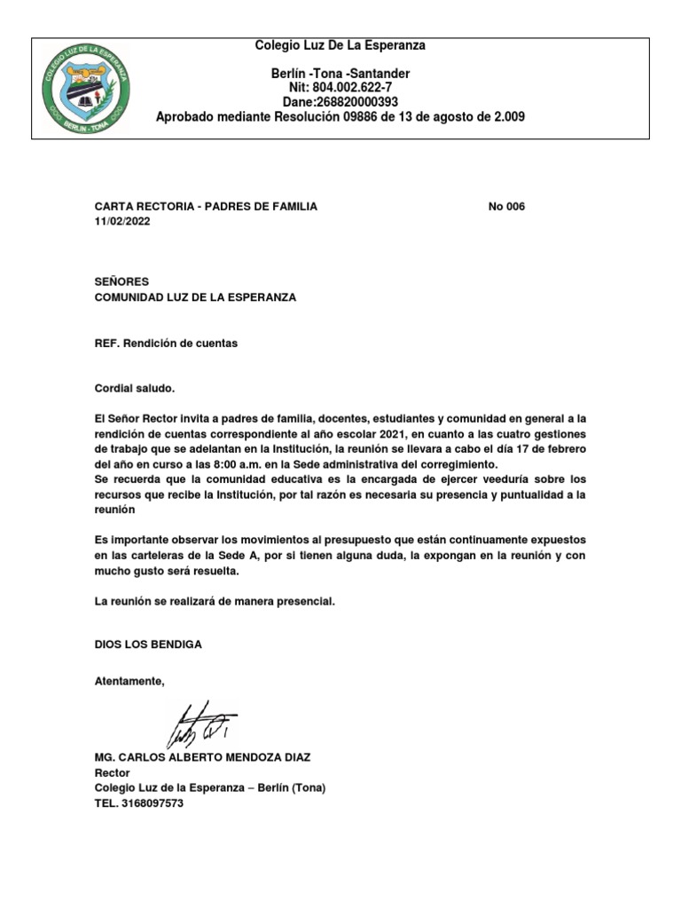 Invitacion Rendicion de Cuentas 2022 | PDF