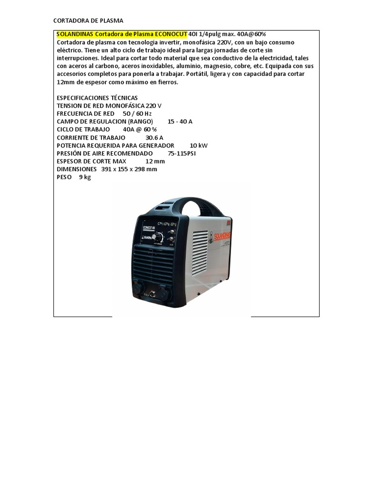 Fichas Tecnicas de Soldadora y Máquina de Soldar | PDF