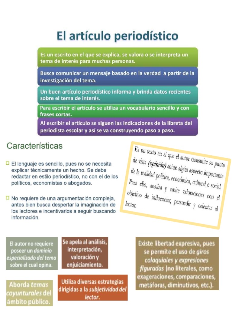 El Artículo Periodístico | PDF