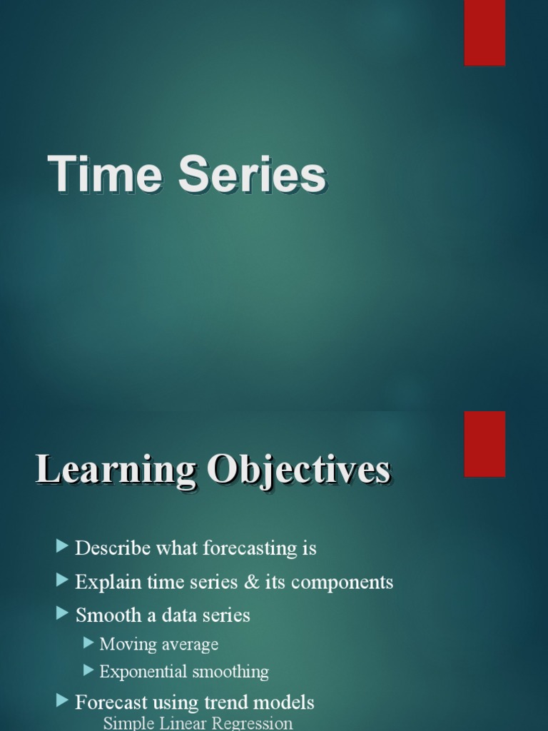 Unit 7 - Time Series | PDF | Forecasting | Time Series
