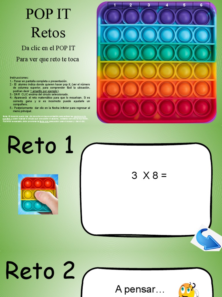 JUEGO Popit | PDF