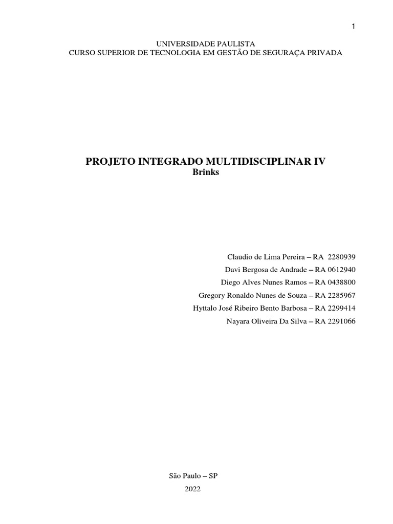 Pim Iv Unip | PDF | Armas de fogo | Gestão de recursos humanos