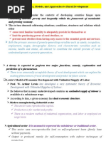Theories and Approaches to Rural Development | PDF | Development ...