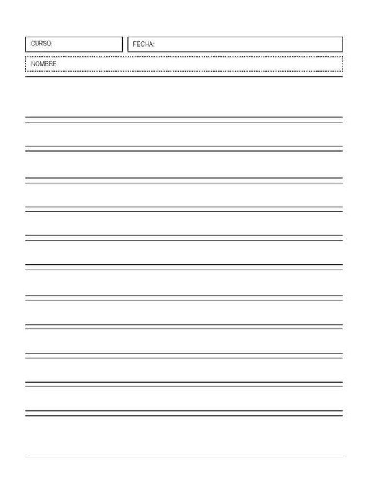 Pauta Escritura | PDF