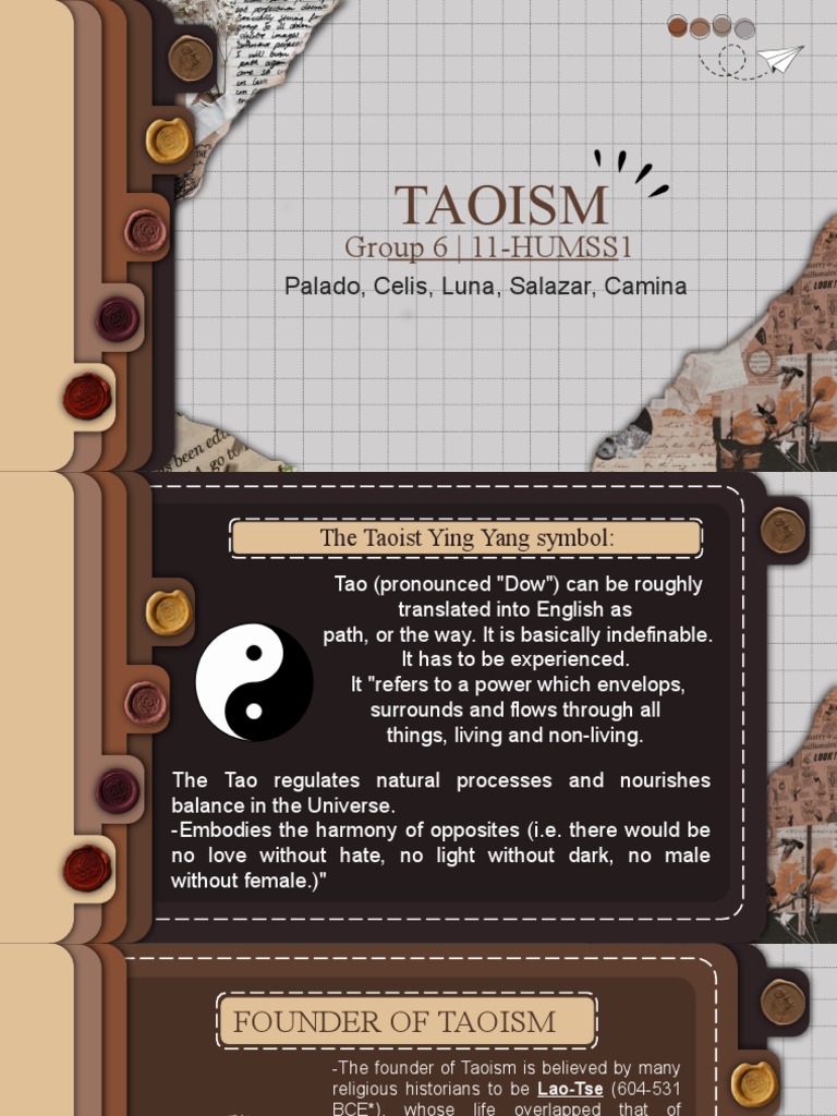 Taoism g6 (11-Humss1) | PDF | Religion & Spirituality