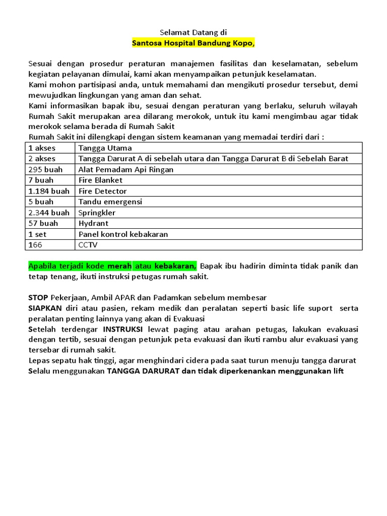 Script Safety Briefing (K3) - SHBK2 | PDF