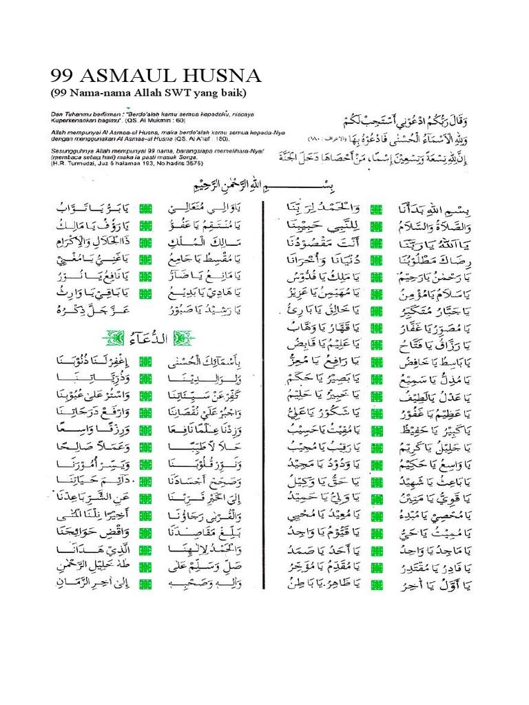 Asmaul Husna | PDF