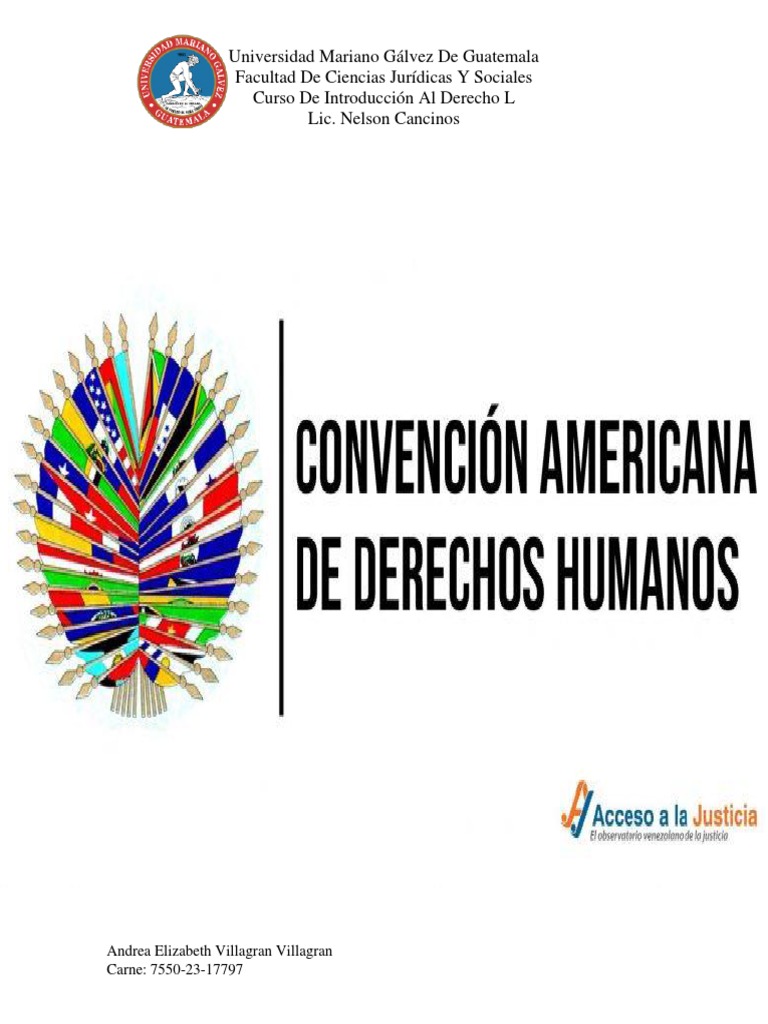 La Convención Americana Sobre Derechos Humanos Pdf