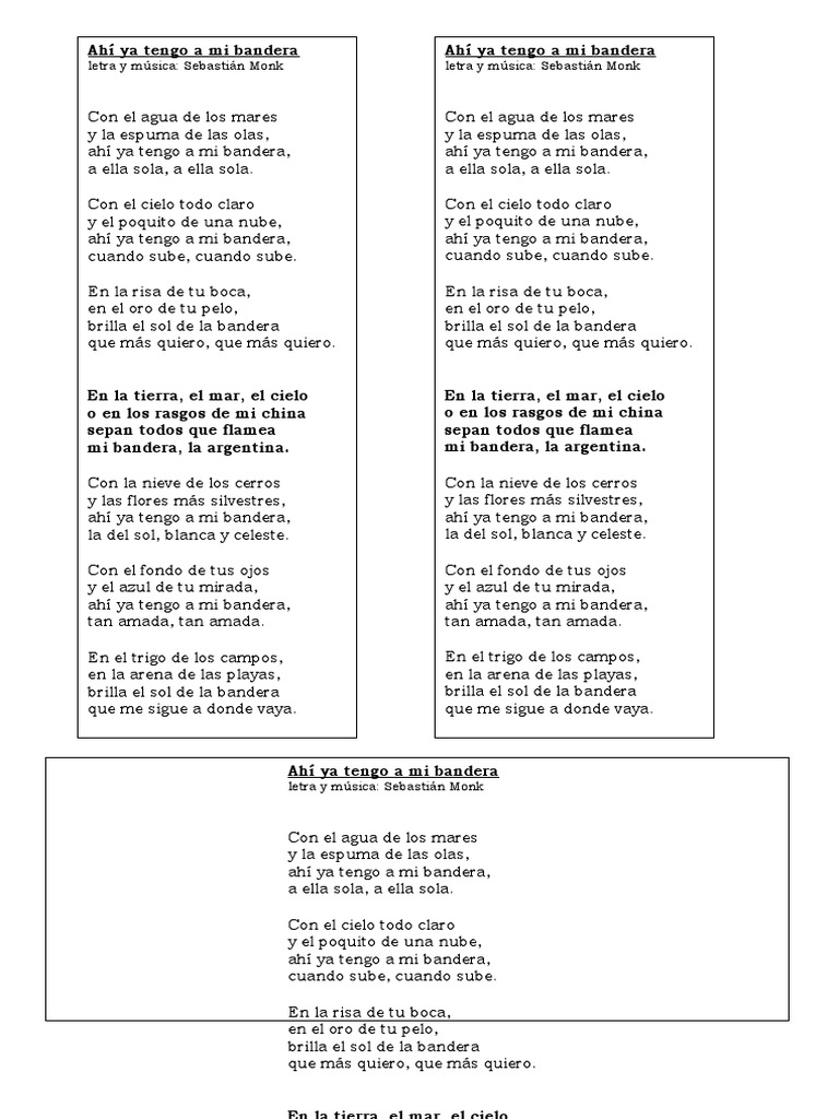 Ahi Ya Tengo Mi Bandera | PDF | Cielo