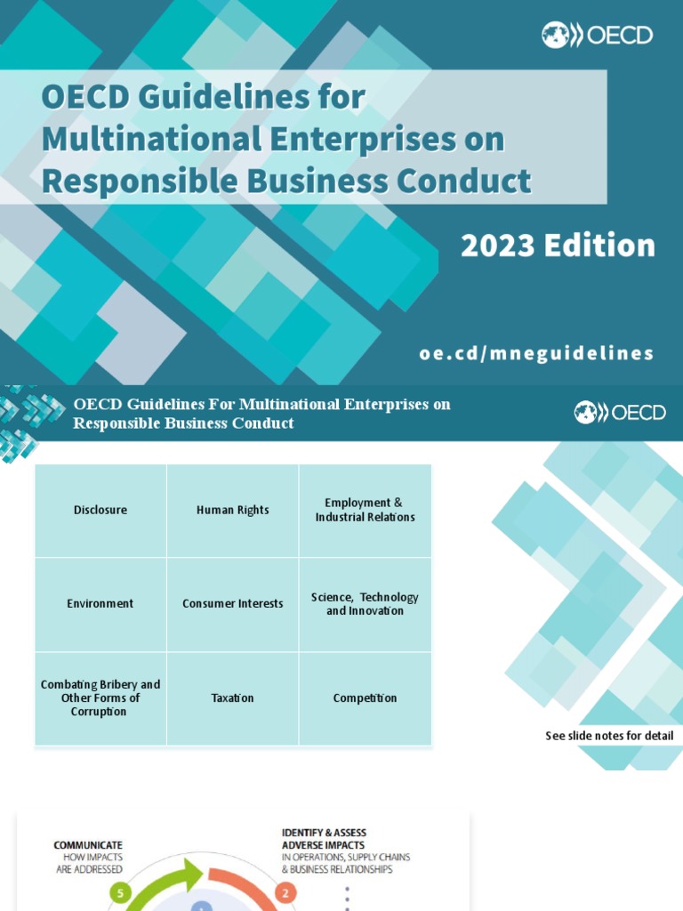 OECD MNE Guidelines 2023 Presentation | PDF | Due Diligence | Business