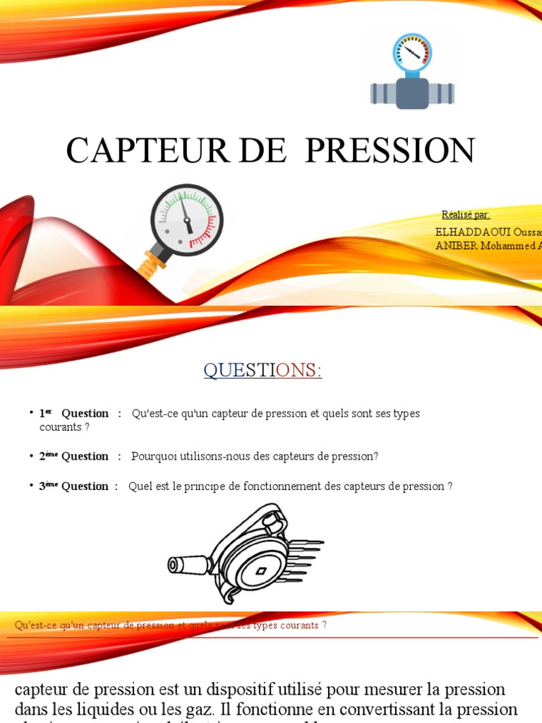 Capteur de Pression | PDF | Capteur | Pression