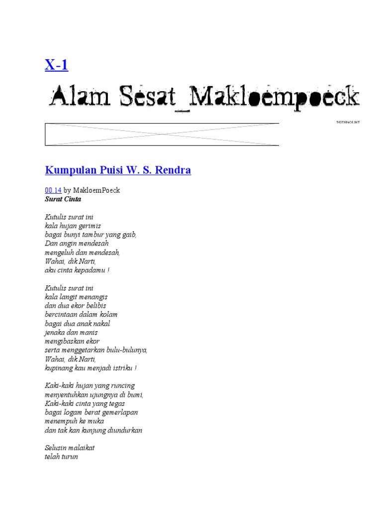 WS Rendra | PDF