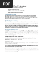 A Brief History of English Literature Notes | PDF | English Literature ...