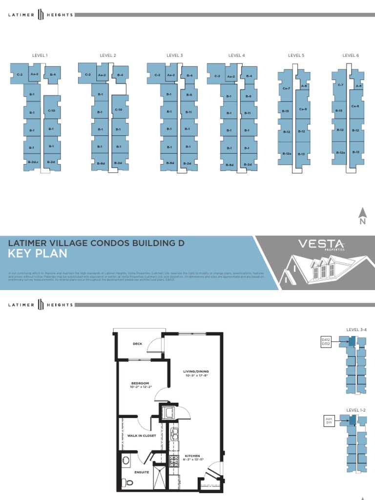 Latimer Village Floorplans Building D Plans 2 | PDF | Bedroom | Bathroom