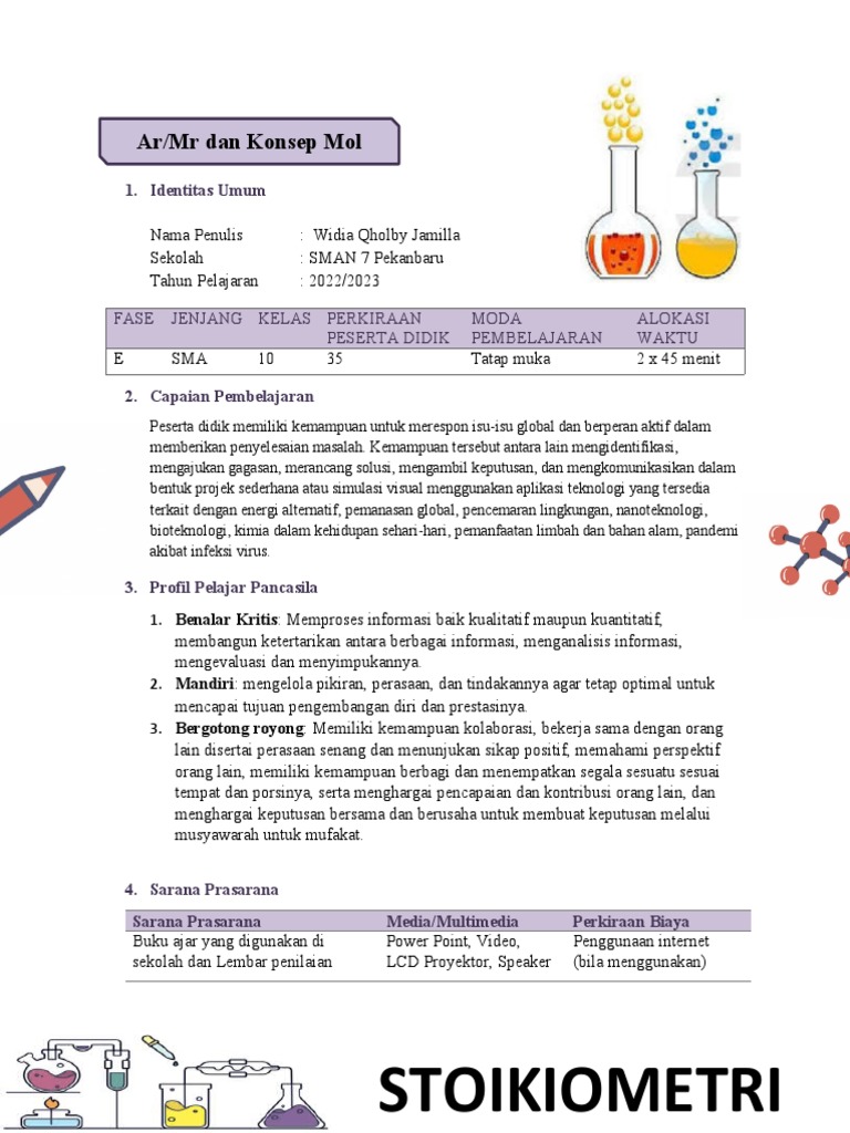 RPP Konsep Mol | PDF