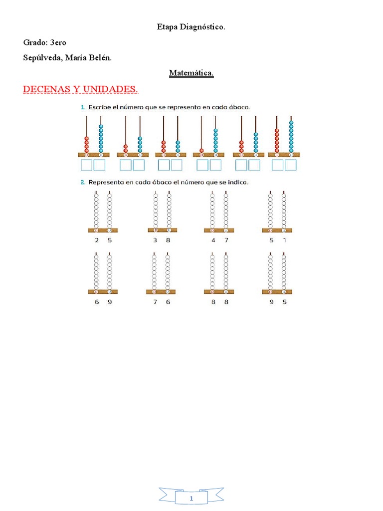 Etapa Diagnóstico 3er Grado Pdf