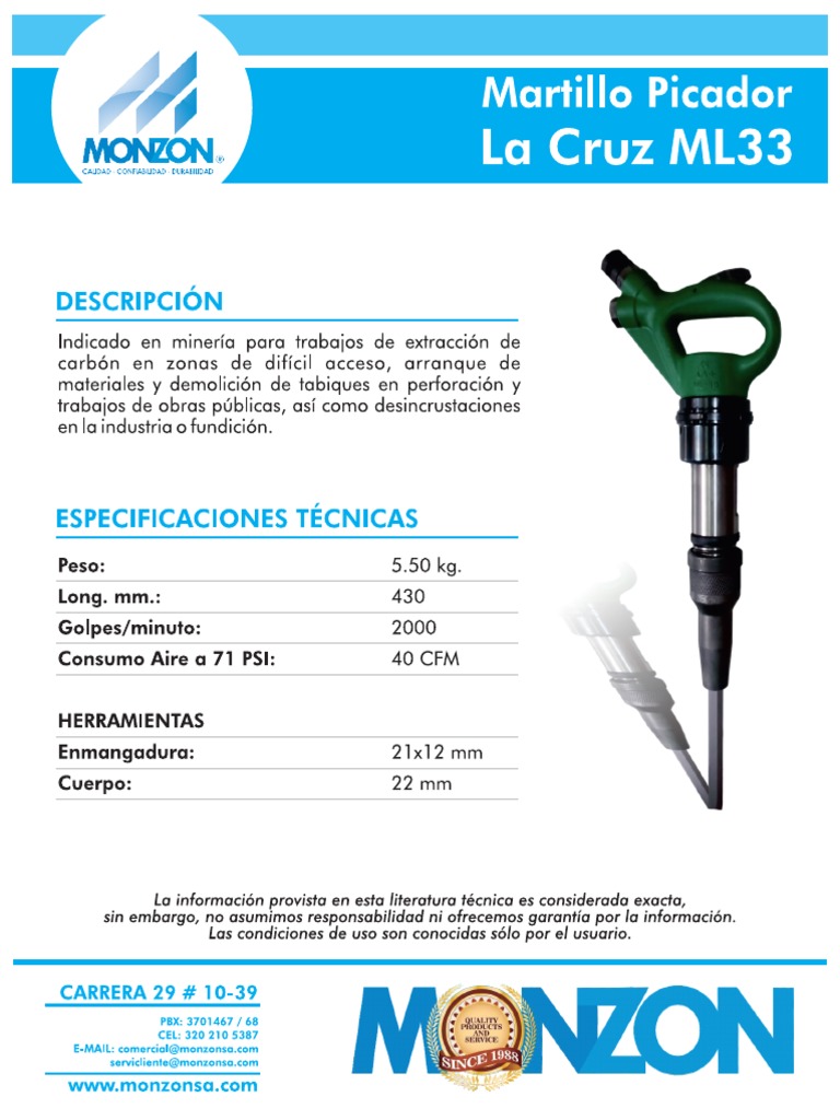 Martillo Picador La Cruz-Ml33 | PDF