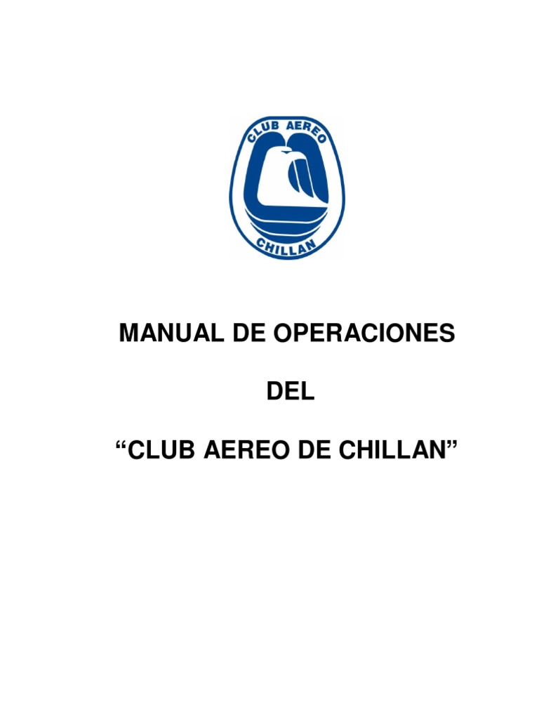 Manual Operativo Club Aéreo Chillán | PDF | Control de tráfico aéreo ...