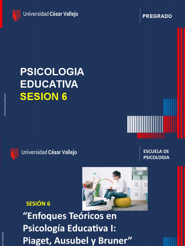 Sesión 6 Psicología Educativa Ucv | PDF | Sicología | Aprendizaje