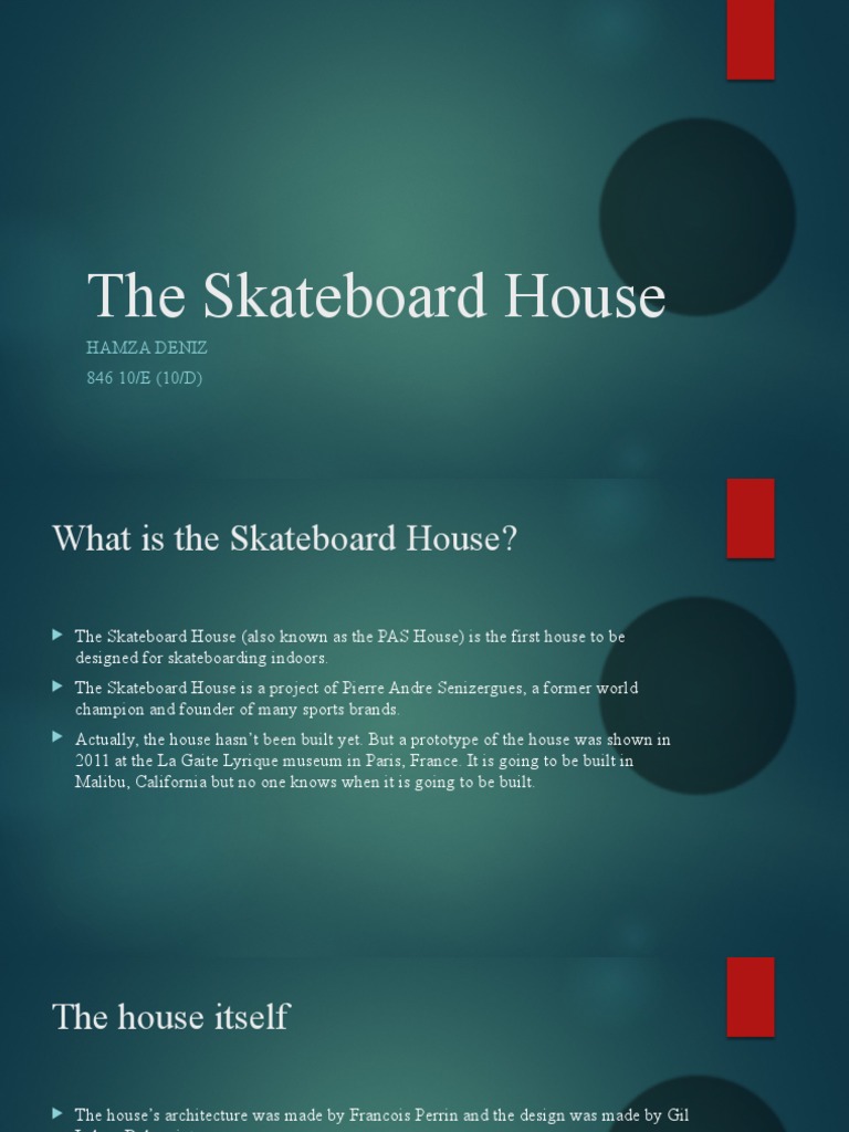 Skateboard House: Indoor Skating Design | PDF