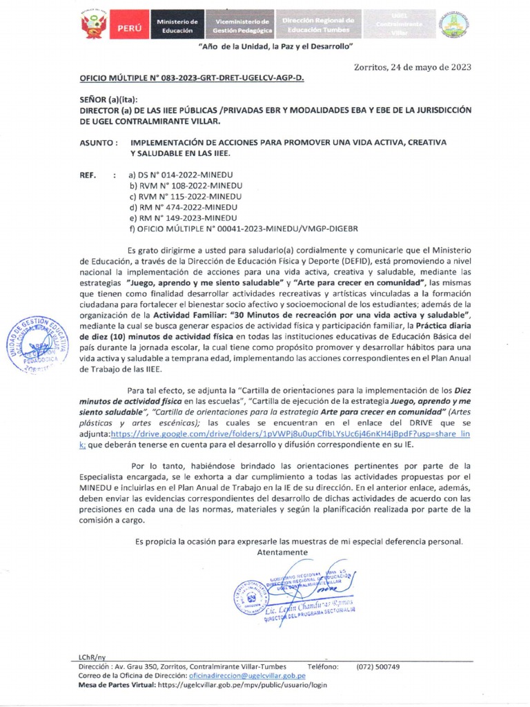 Om #0083-2023-Grt-Dret-Ugel - Cv-Agp-D. | PDF